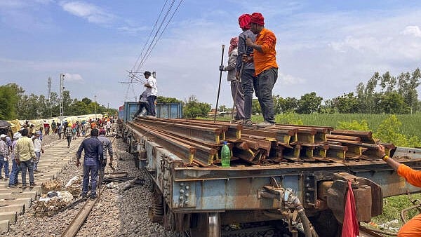 UP train accident: Probe blames improper fastening of track; Railways ...