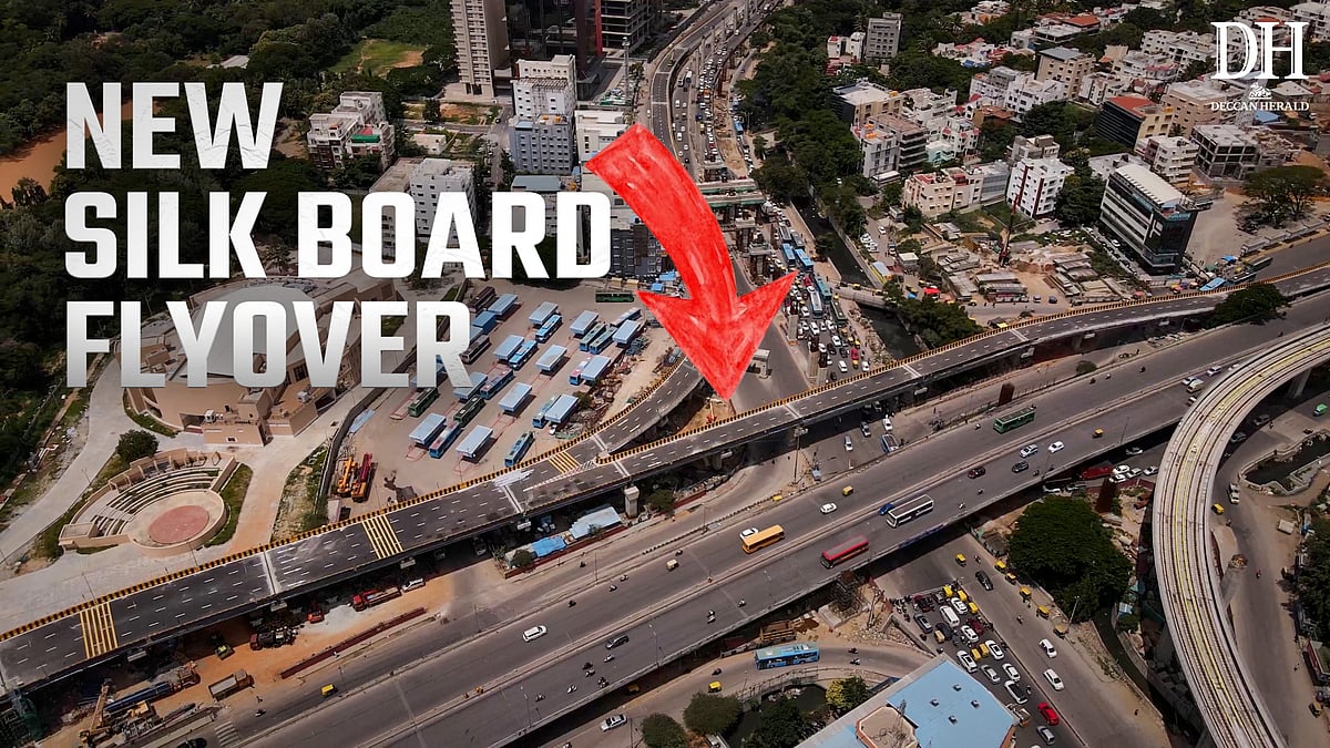 Silk Board flyover news: First drive on new Silk Board double decker ...