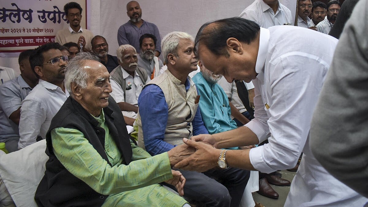 Maharashtra politicians make beeline to meet nonagenarian social activist Baba Adhav