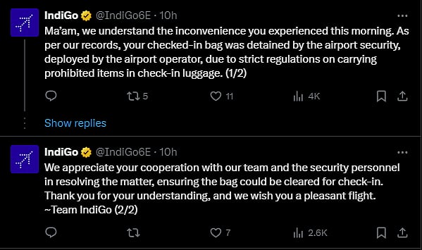 Telugu actor criticises IndiGo for pulling her bag aside, airline says ...