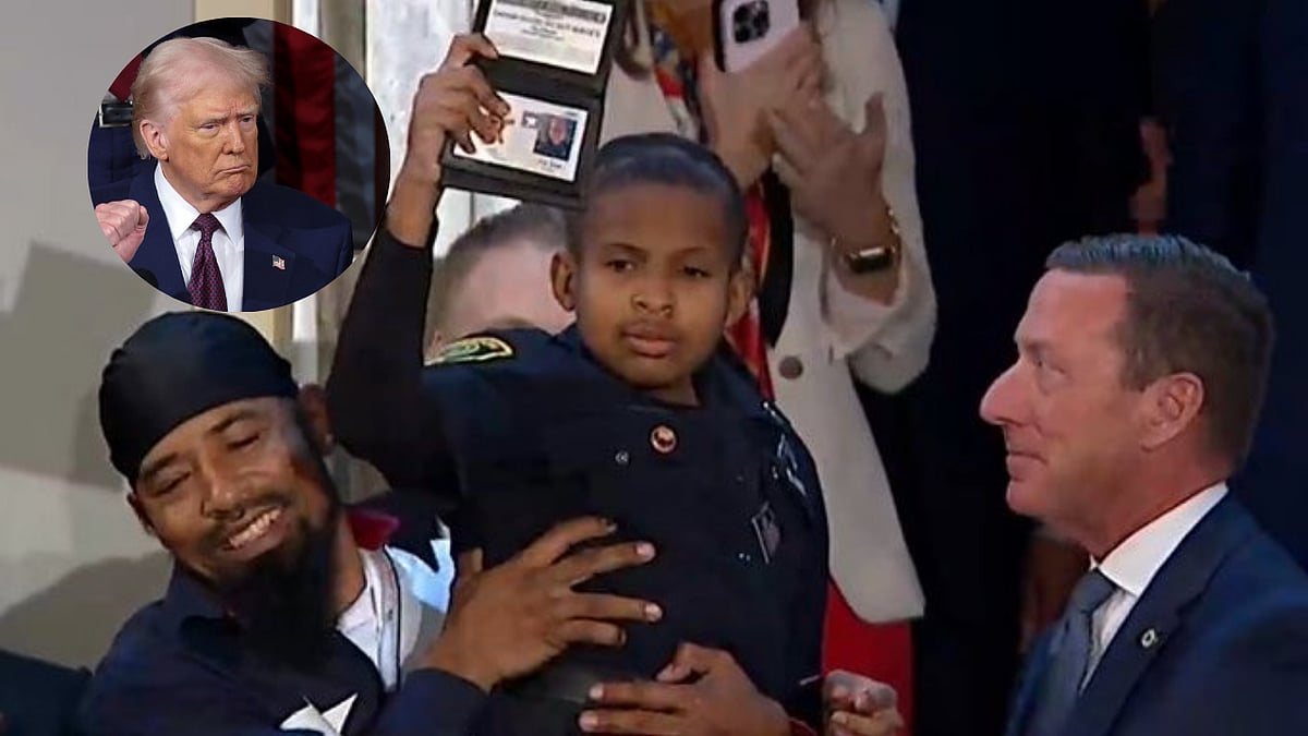 Trump makes 13-year-old cancer survivor a Secret Service agent during ...