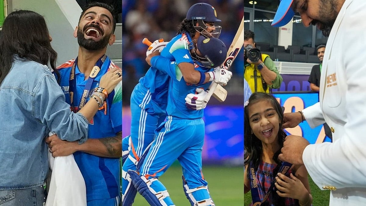 Heartwarming Moments: Team India celebrates Champions Trophy win with ...
