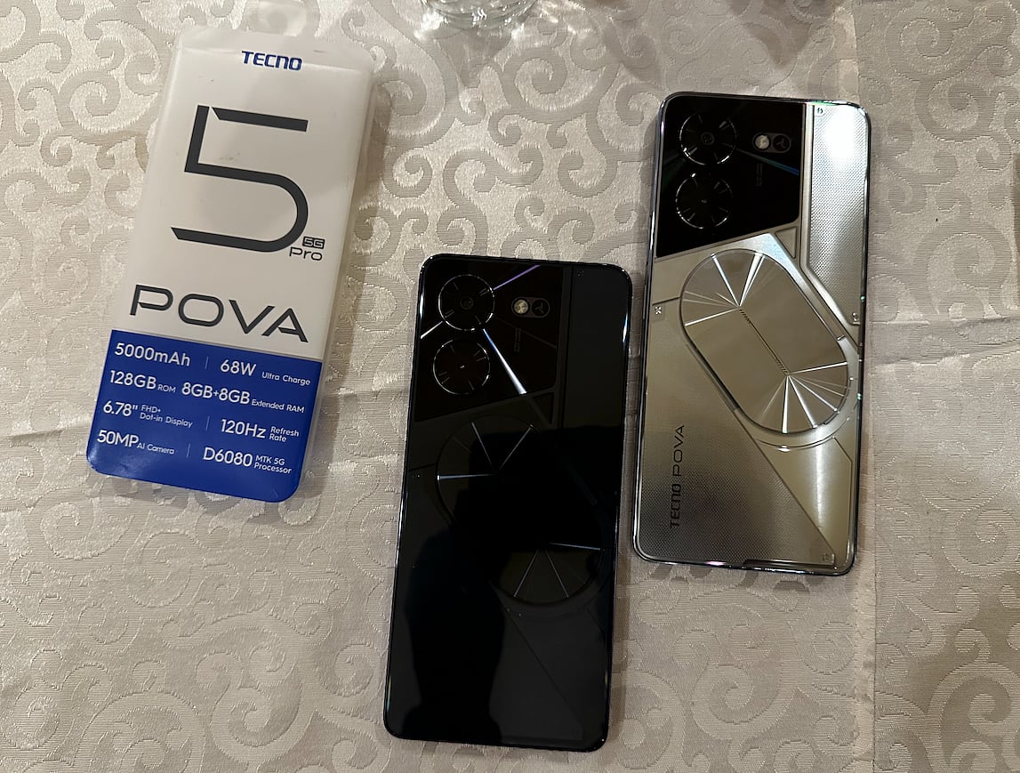 Tecno Pova 5 Pro with LED Arc UI showcased in India