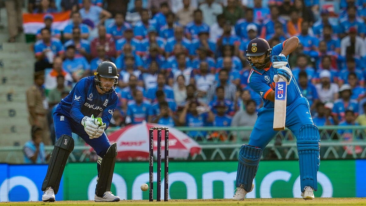 ICC World Cup: Rohit, Surya prop up India against England