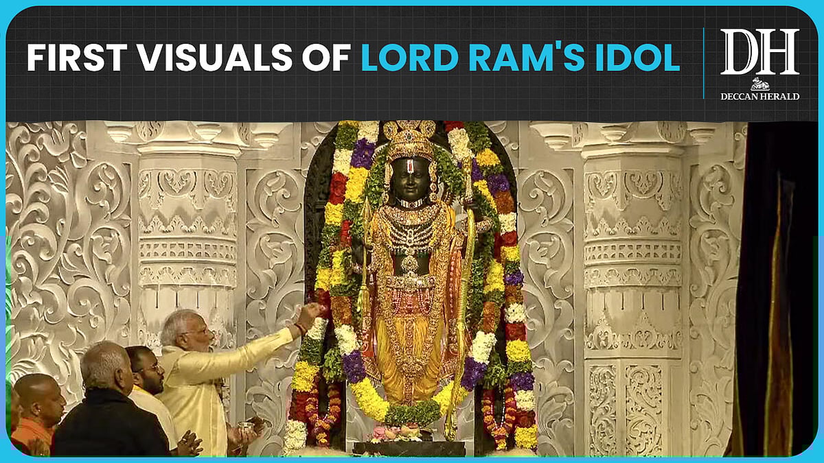 Watch: First visuals of Lord Ram's idol at Ayodhya Ram temple