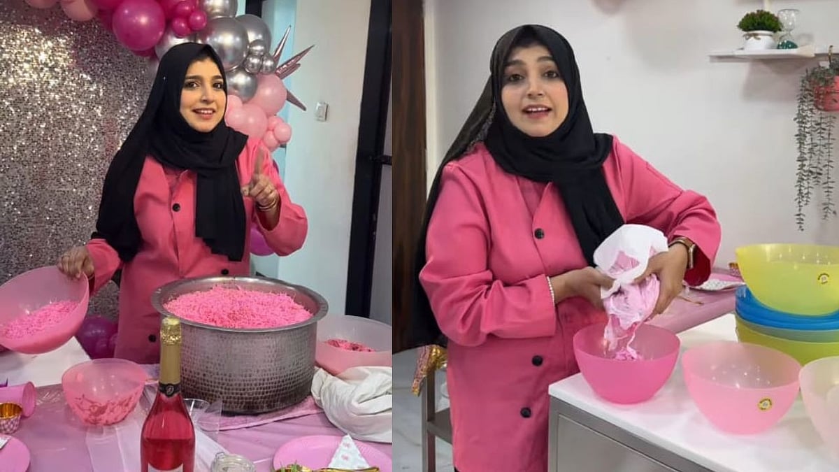 Pink biryani for Barbie themed party; netizens say 'justice for biryani'