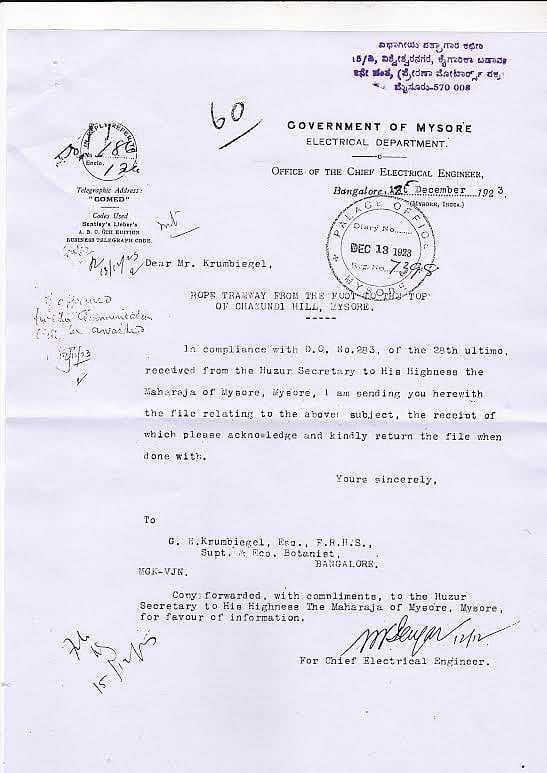 Century-old proposal to build rope way to Chamundi Hill in Mysuru