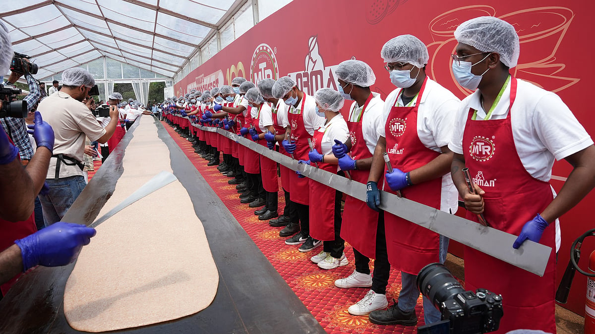 A culinary triumph: At 123 feet, MTR sets Guinness World Record for ...