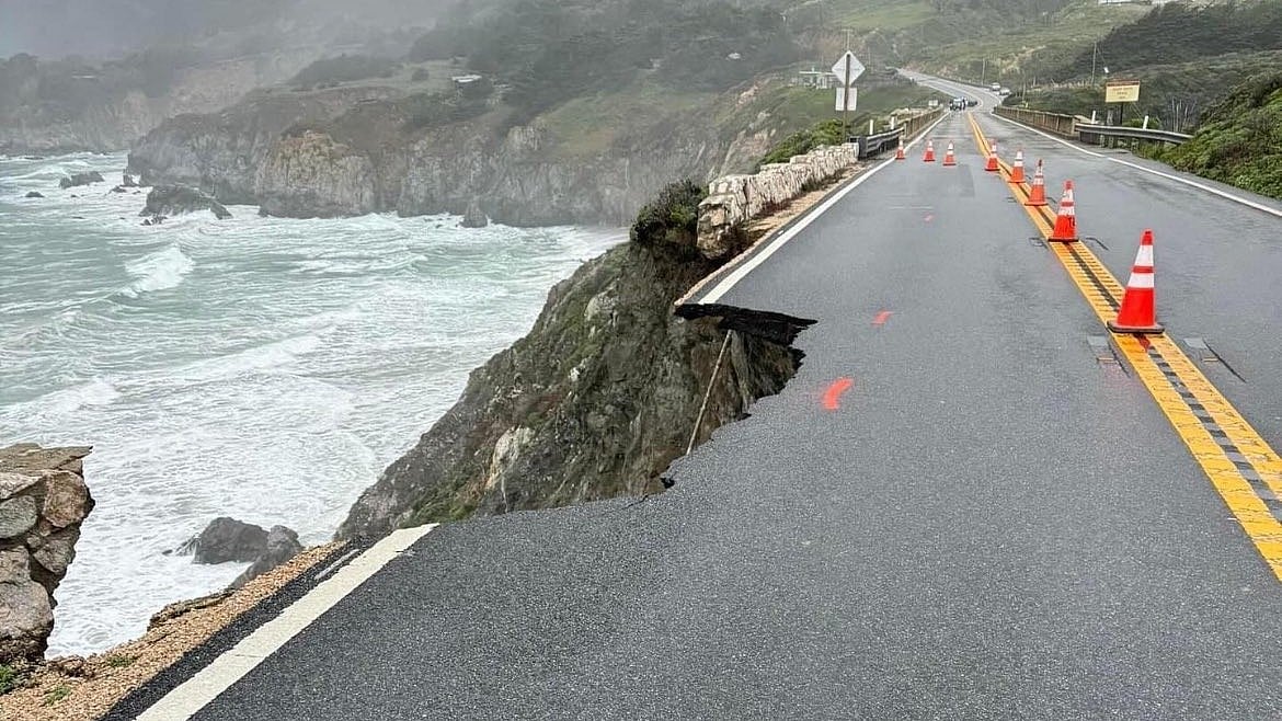 Travellers stranded by Highway collapse begin to leave Big Sur