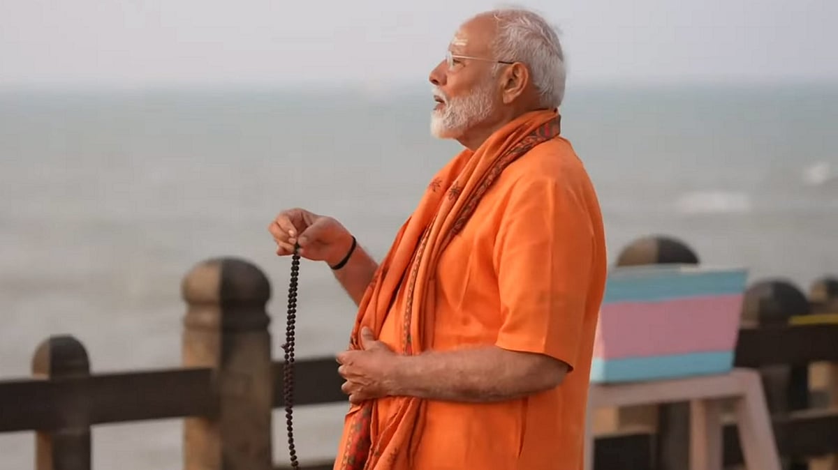 In Pics | PM Modi meditates at Vivekananda Rock Memorial in Kanyakumari