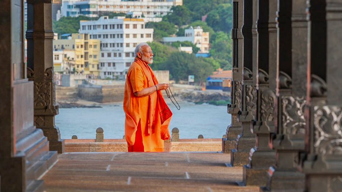 In Pics | PM Modi meditates at Vivekananda Rock Memorial in Kanyakumari