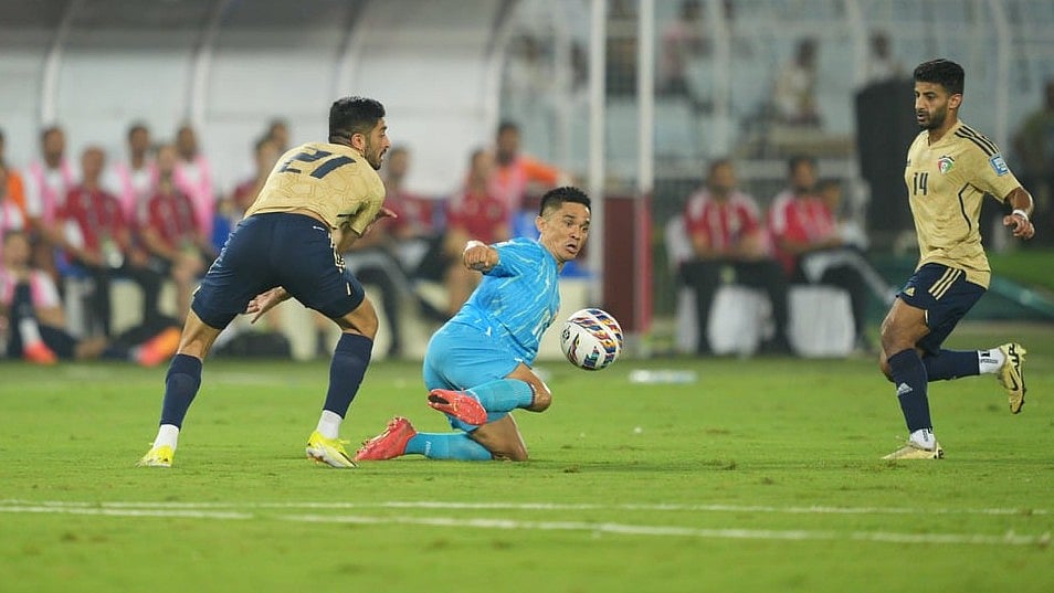 In Pics | A thank and a goodbye: Sunil Chhetri dons the India colours ...