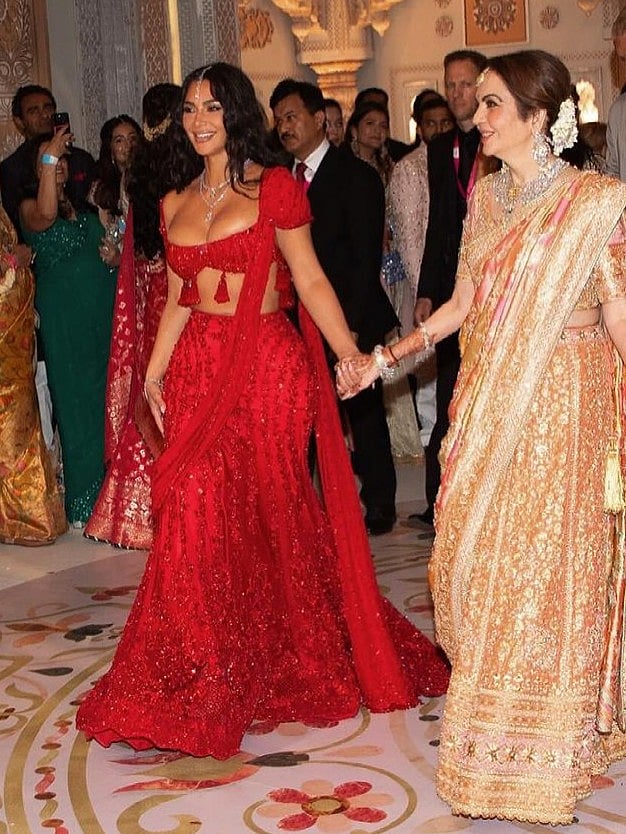 Kim Kardashian's elegant & bold looks from Ambani's wedding festivities