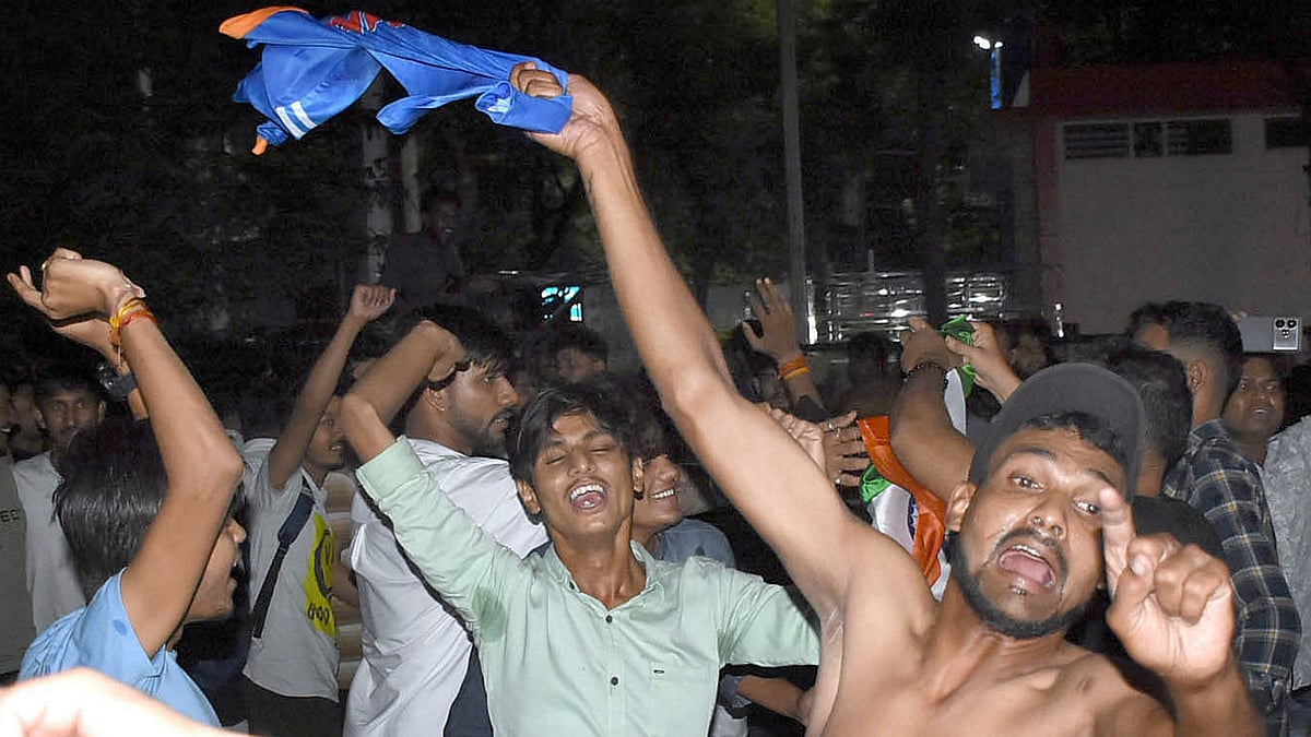 Jubilant Scenes: Team India's T20 World Cup win celebrated nationwide