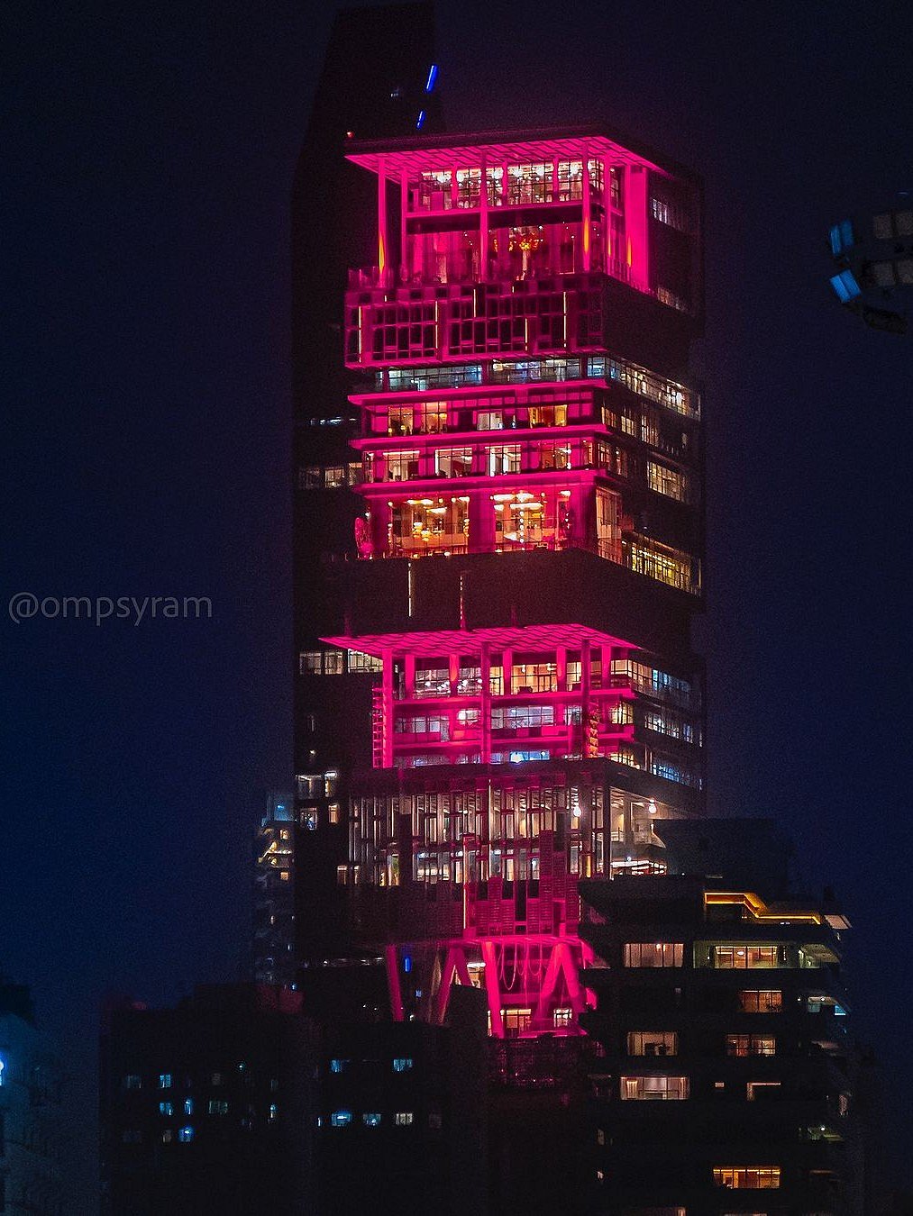 Antilia decked up ahead of Anant Ambani's wedding