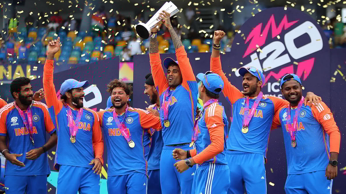 T20 World Cup 2024: Heartwarming photos of World Cup champions