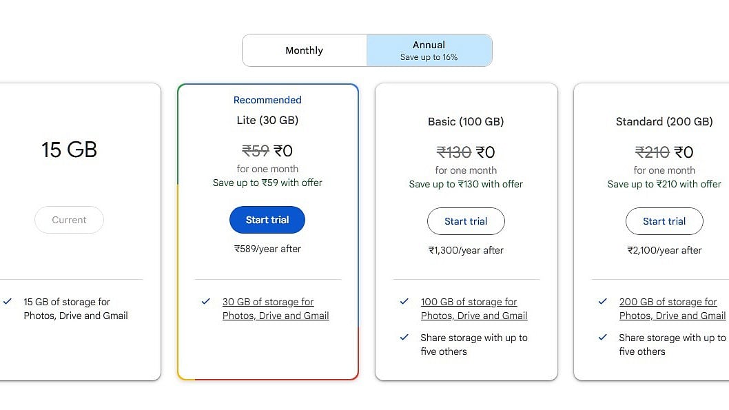 Google rolls out Google One Lite plan in India