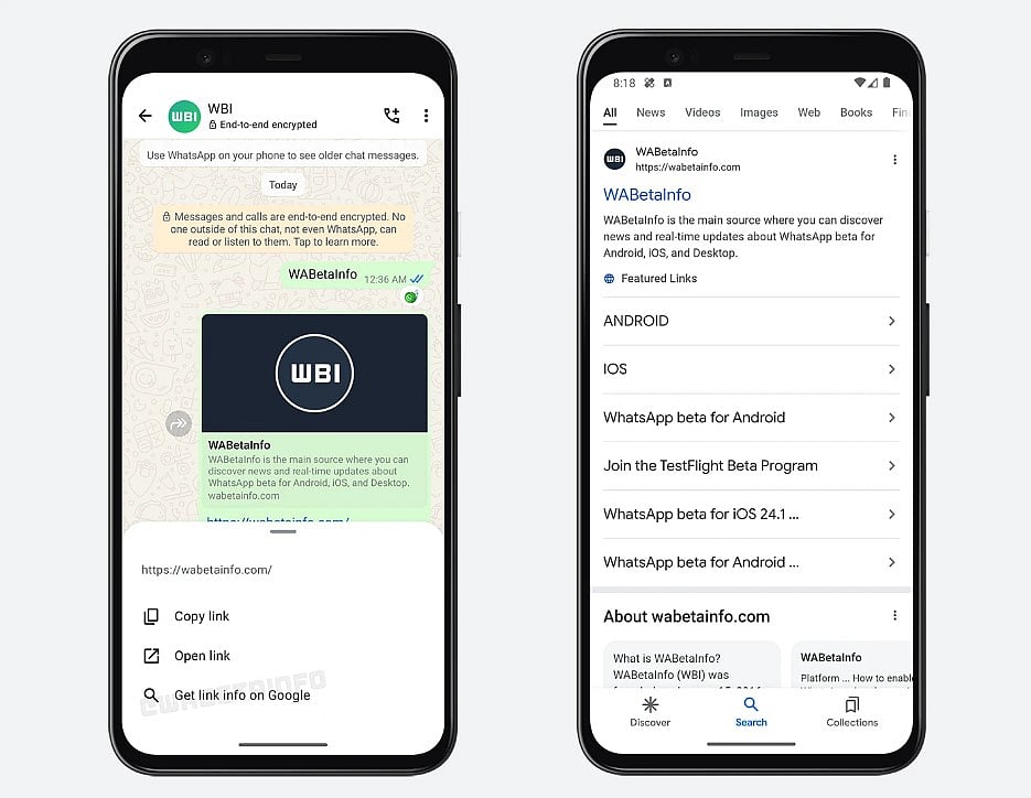 WhatsApp will soon allow users to verify URL links they receive on ...