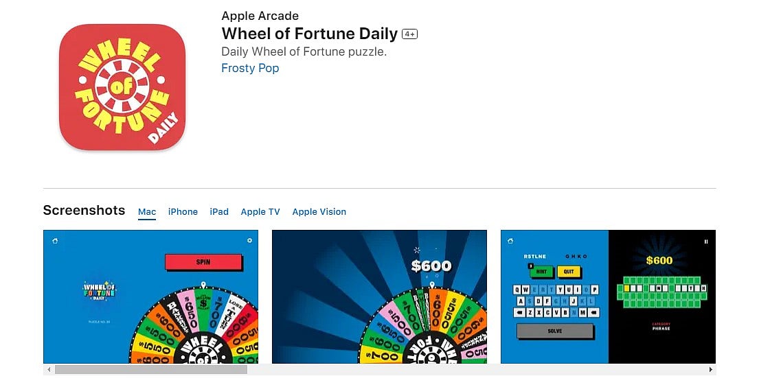 Wheel of Fortune Daily, Arkanoid vs Space Invaders+ and more join Apple Arcade