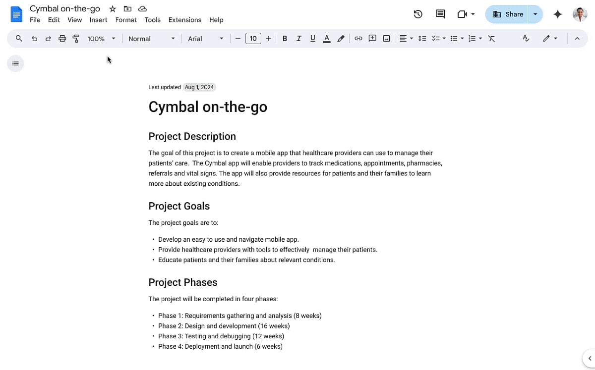 Google brings Gemini AI image generator to Docs