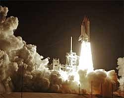 Discovery space shuttle launched