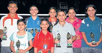 Abhishek, Poorvisha emerge champions