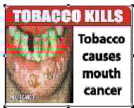 Scary mouth cancer pictures to deter smokers