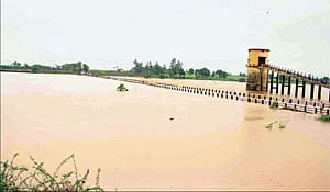 Kudachi bridge under water