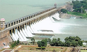 Tungabhadra dam is full: 12 crest gates opened
