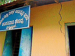 Bridge, new anganwadi building is what they demand