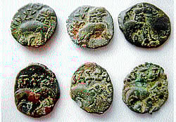 12 potin coins of Satavahana period found