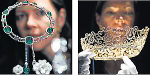 Delhi Durbar Tiara at Queen's diamond display