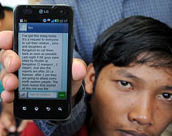 Mischievous text messages on NE people doing rounds in Delhi