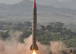 Pak test fires nuke capable ballistic missile