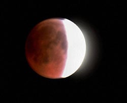 Partial lunar eclipse Thursday night