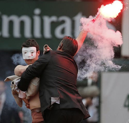 Security caught off guard by protesters