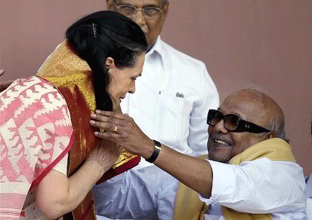 Karuna thanks Sonia Gandhi for support to Kanimozhi in RS poll