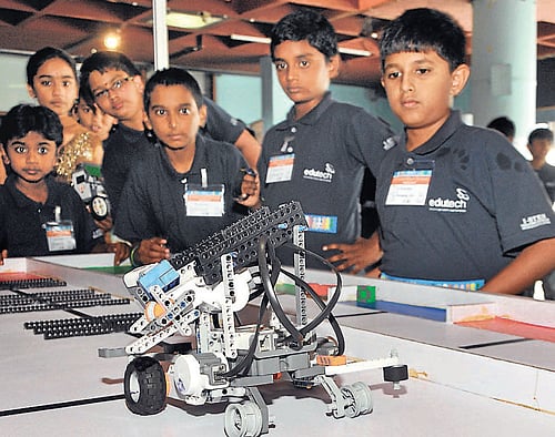 Young inventors shine at robot olympiad