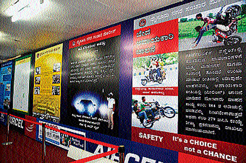 Cops 'flex' board to create traffic awareness