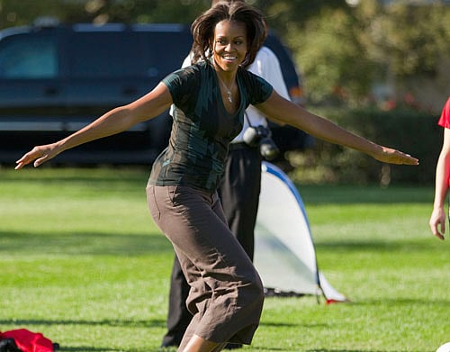 More yoga for Michelle Obama as she turns 50