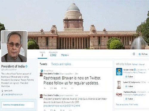 President makes debut on Twitter