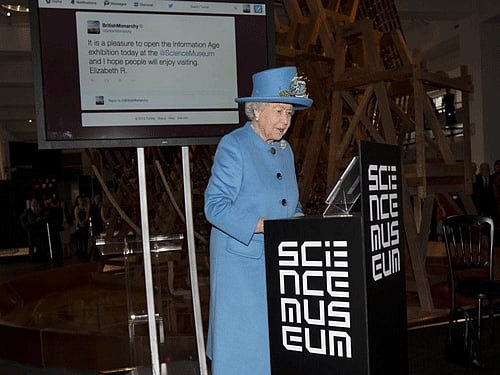 Queen Elizabeth II sends her first tweet