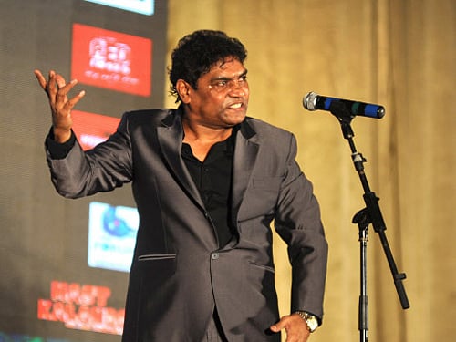 Johnny Lever, a proud father!