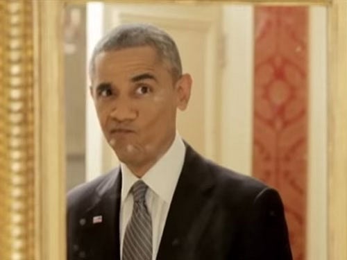 'YOLO man'! - Obama takes selfie, preens in spoof video