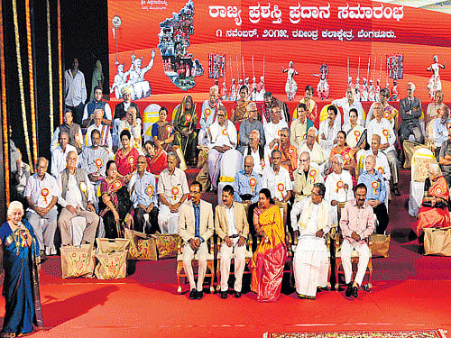 Release of video to popularise Kannada marks award ceremony