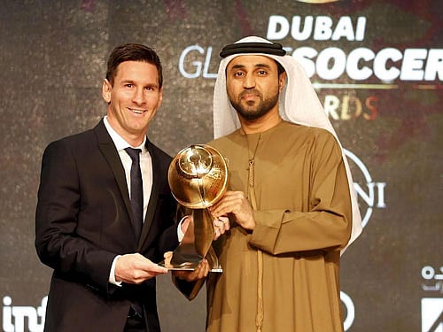 Messi wins best player of Globe Soccer Awards