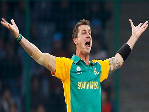 Snake that! Dale Steyn faces down Black Mamba