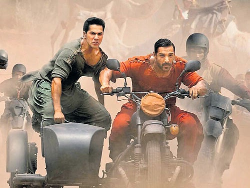 Dishoom poster showing John smoking kicks up a rumpus