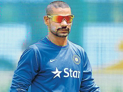 Dhawan, Mishra slog it out at 'nets'