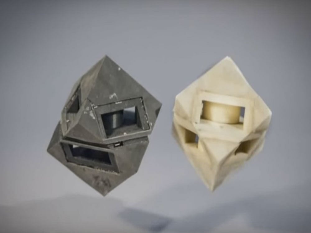 New 3D-printed cube robots with shock-absorbing skins